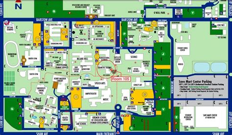 Fresno State Map Resume Template Campus Map Fresno