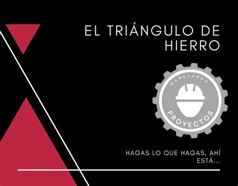 El Triángulo De Hierro De Los Proyectos Manejando Proyectos