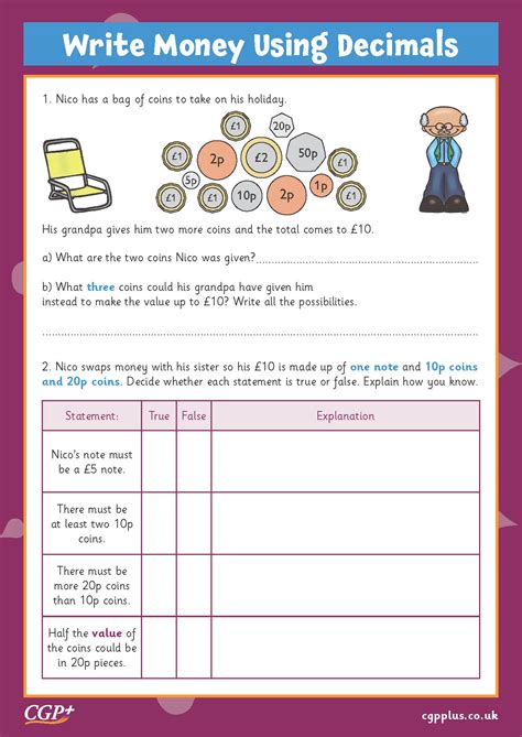 Money Subtraction Worksheets Uk Money Worksheets Library