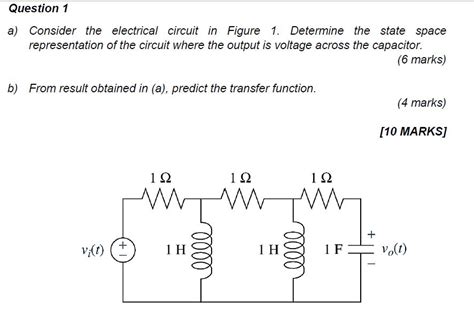Solved Question A Consider The Electrical Circuit In Chegg Com