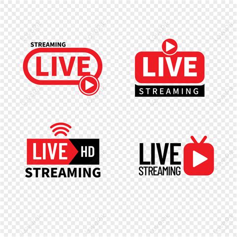 라이브 스트리밍 방송 일러스트 상자단추빨간생방송 Png 일러스트 무료 다운로드 Lovepik