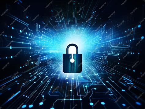 Premium Photo Lock With Circuit Pattern Concept Of Data Security Cybersecurity Cyber Defense