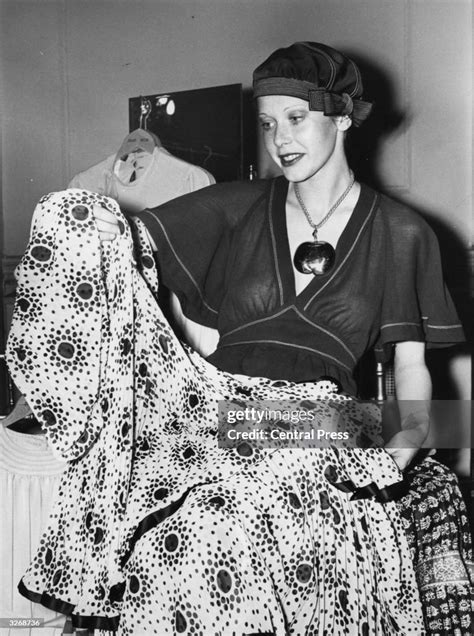 Dutch Actress Sylvia Kristel At Fashion Designer Jean Muirs London