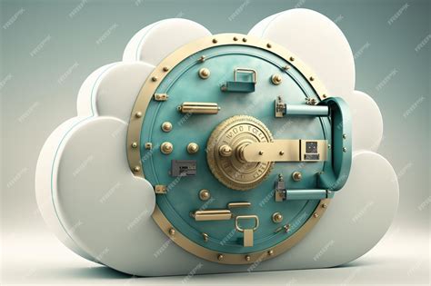 Premium Photo A Cloud With A Lock On It That Sayssafeon It