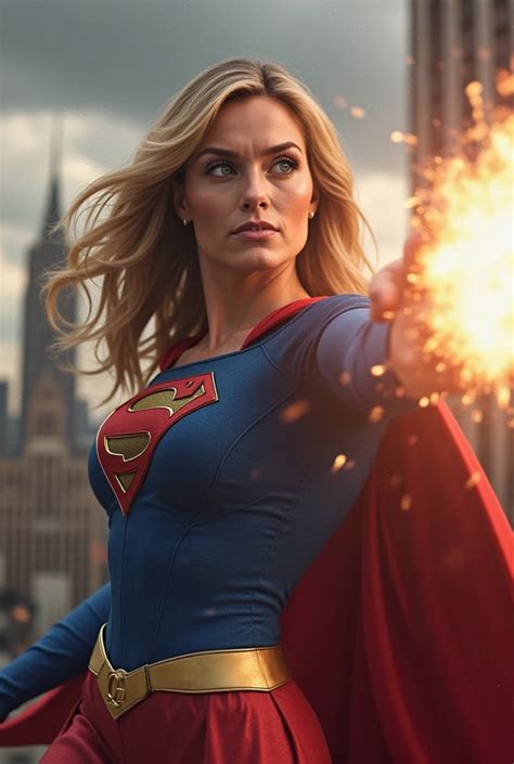 Supergirl Roman Reigns Ki Tarah Punch Dikha Rhi Hai Seaart Ai