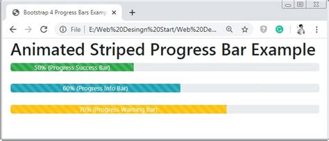 Bootstrap 4 Progress Bars
