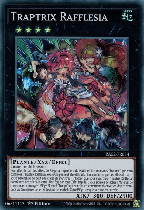 Ra02 Fr034 Traptrix Rafflesia Yu Gi Oh