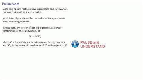 Eigendecomposition Youtube