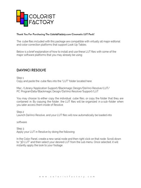 How To Install Luts Pdf Adobe Photoshop Computer File