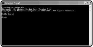 Getting Started With The WSH And VBScript Part I Introducing The