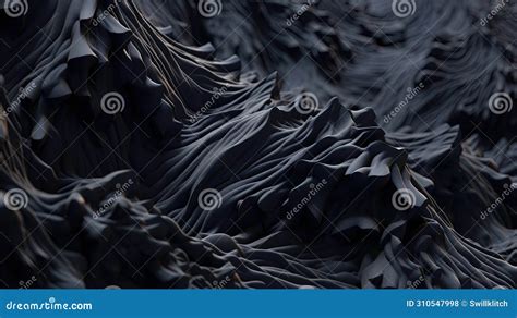 Scientific Abstraction With Futuristic Textured Tissue Waves Tech Background With Close Up Wave