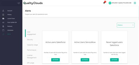 alerts quality clouds documentation
