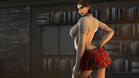 Rule 34 1girls 3d Big Ass Big Breasts Brown Hair Female Female Only