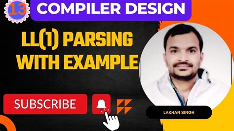 LL 1 Parsing With Example Predictive Parsing Non Recursive Descent