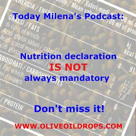 37 Nutrition Declaration Is Not Always Mandatory Website Tags
