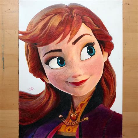 Anna Drawing Pencil Sketch Colorful Realistic Art Images Drawing