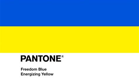 Pantone Shows Support For Ukraine With Freedom Blue And Energising
