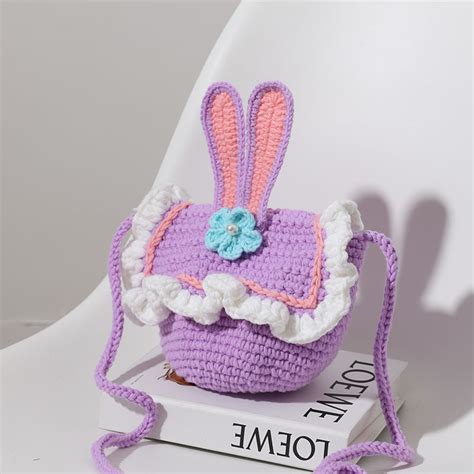 新款手工编织包包星黛露斜挎包毛线钩针diy材料包送闺蜜女友礼物 虎窝淘