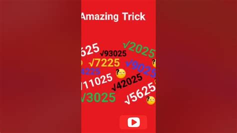 Square Root Math Trick Mathbook Trending Viralvideo Mathpuzzle