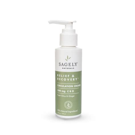 Relief And Recovery Circulation Cream Sagely Naturals