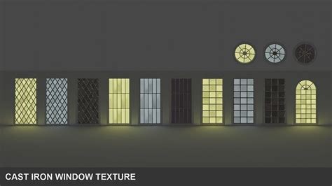 3d Model Cast Iron Window Texture Vr Ar Low Poly Cgtrader