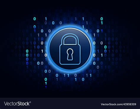 Global Security Concept With Padlock Royalty Free Vector