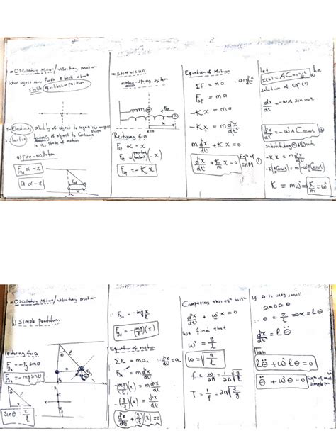 Oscillatory Motion Pdf
