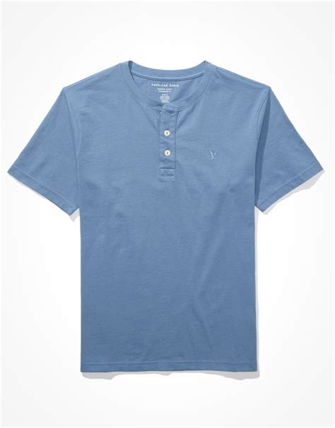 Ae Short Sleeve Henley Icon T Shirt