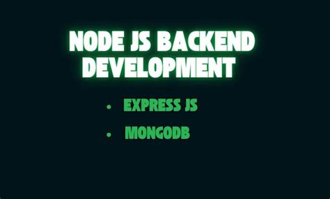 Develop Node Js Backend With Rest Apis Express And Mongodb By