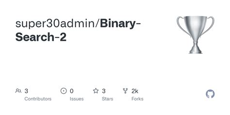 Github Super Admin Binary Search