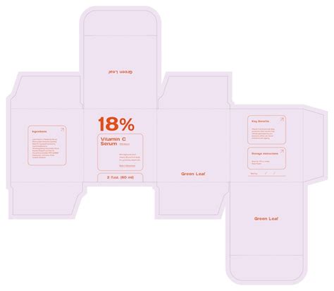 Premium Vector Editable Vector Packaging Box Dieline For Beauty Cosmetics