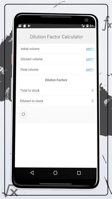 Dilution Factor Calculator App On Amazon Appstore