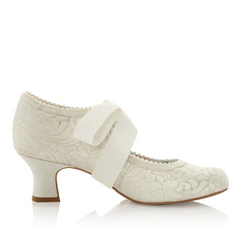 Peyton White Silver Ruby Shoo