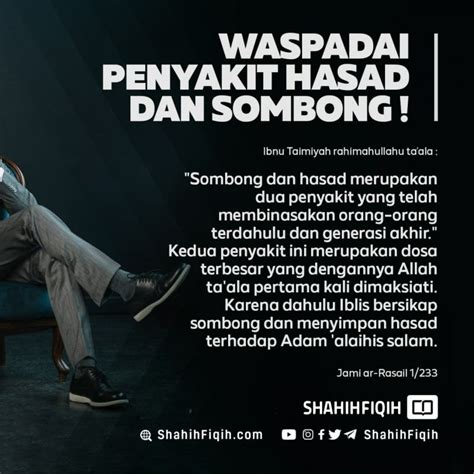 Bahayanya Sifat Hasad Dan Akibatnya