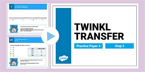 Transfer Test Step 2 Practice Paper 4 Powerpoint Twinkl
