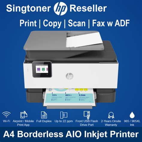 [singapore Warranty] Hp Officejet Pro 9010 9010e All In One Colour