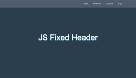 15 Javascript Fixed Header Examples Onaircode