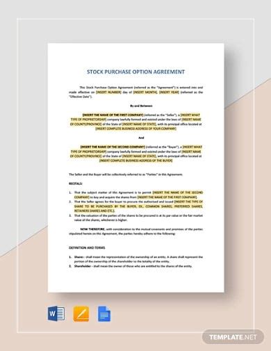 Share Buy Back Agreement Template Parahyena Share Buy Back Agreement Template Parahyena