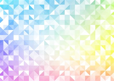 Shapes Abstract Minimalist Style Background Rainbow Mosaic Shape Abstract Minimalist Style