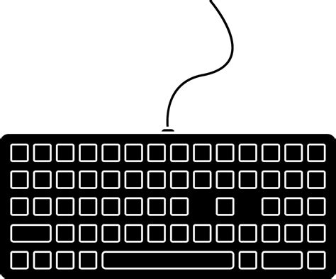 Keyboard Illustration In Black And White Color 25093870 Vector Art At Vecteezy