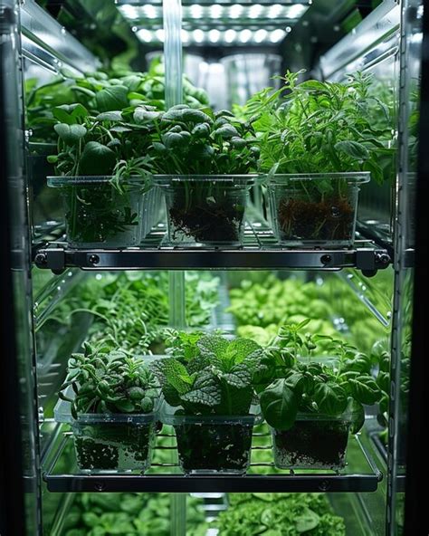 A Hydroponic Farm Automated Wallpaper Premium Ai Generated Image