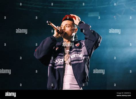 British Rapper Central Cee Oakley Neil H T Caesar Su Performs Live At Fabrique In Milan