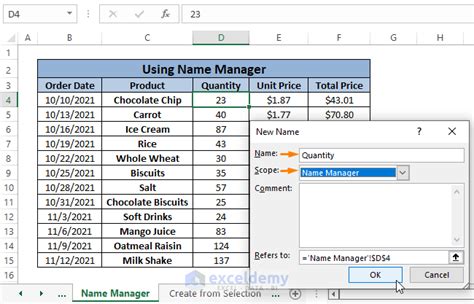 How To Name A Cell In Excel 4 Easy Ways Exceldemy