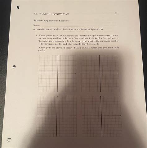 Solved 1 3 TAXICAB APPLICATIONS29Taxicab Applications Chegg