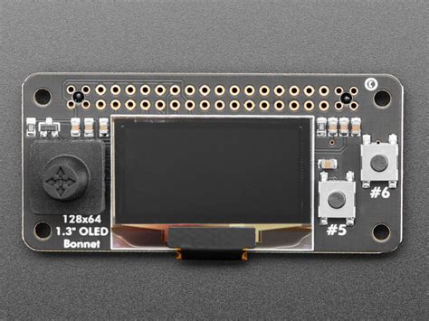 Adafruit 13 Inch 128x64 Oled Bonnet For Raspberry Pi Kiwi Electronics