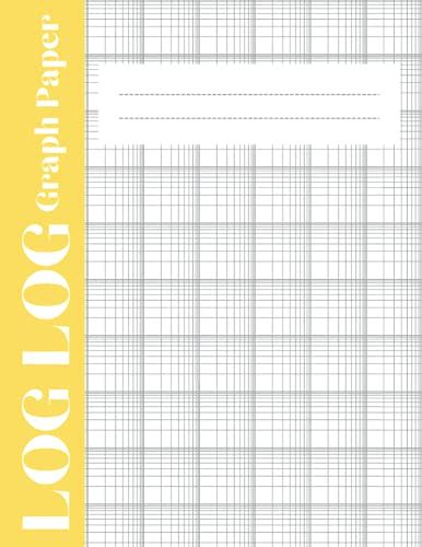 Log Log Graph Paper Logarithmic Graph Paper Notebook Log Log Scales