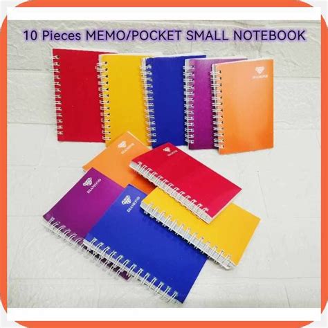 10pcsq Q Memo Pocket H Spiral E}notebook C}per M}ream F} Tickler Y}mini Notebook Shopee