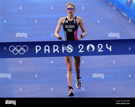 Frances Cassandre Beaugrand Crosses The Line Win Gold Following The The Womens Individual