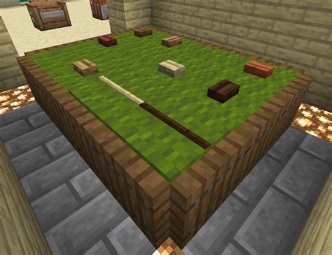 Minecraft Plans Minecraft Funny Minecraft Tutorial Minecraft Designs Pool Chairs Pool Table