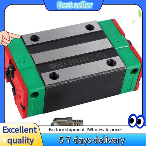 Steel Hgh20ca 20mm Linear Rail Guide Block For Cnc Machine Parts Manufacturing Equipment
